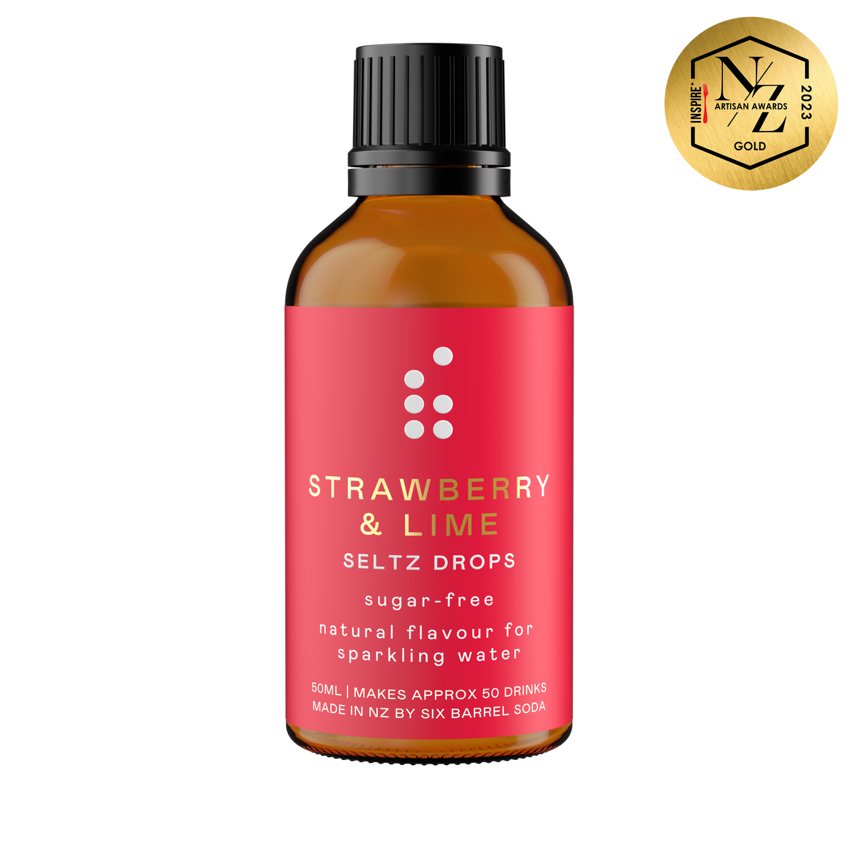 Strawberry & Lime Seltz Drops – Six Barrel Soda Australia